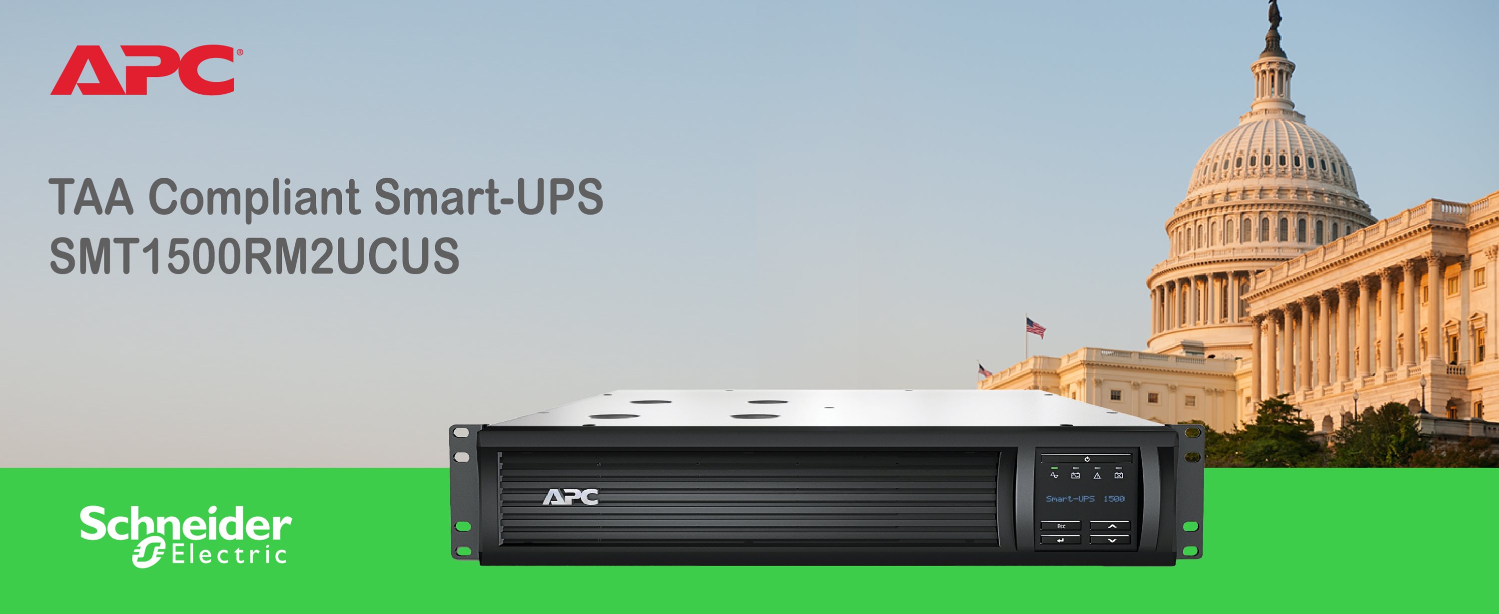 APC Smart-UPS SMT1500RM2UC - UPS - 1 kW - 1440 VA - TAA Compliant
