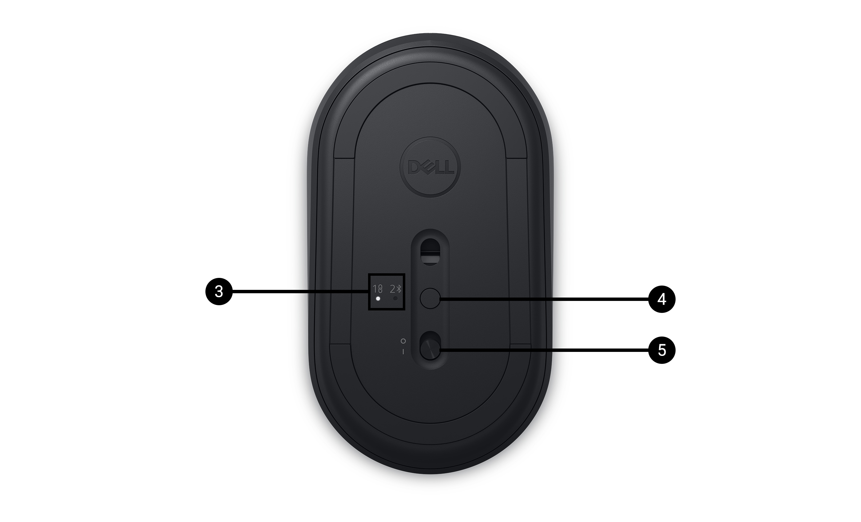 Dell Silent Mouse MS355 - trådlös - 2.4 GHz - 3 knappar | Atea eShop