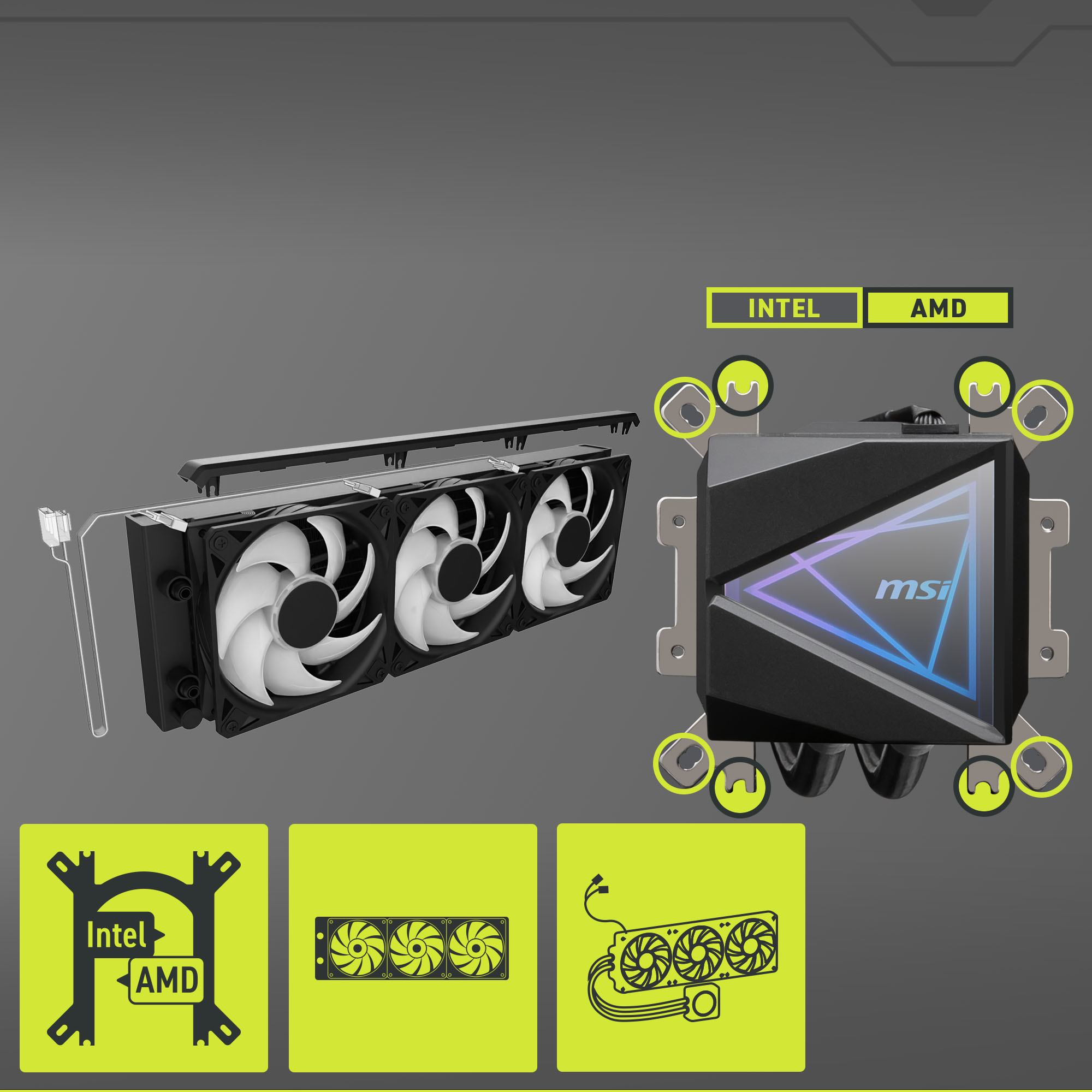 MSI MAG CORELIQUID I360 - processor liquid cooling system