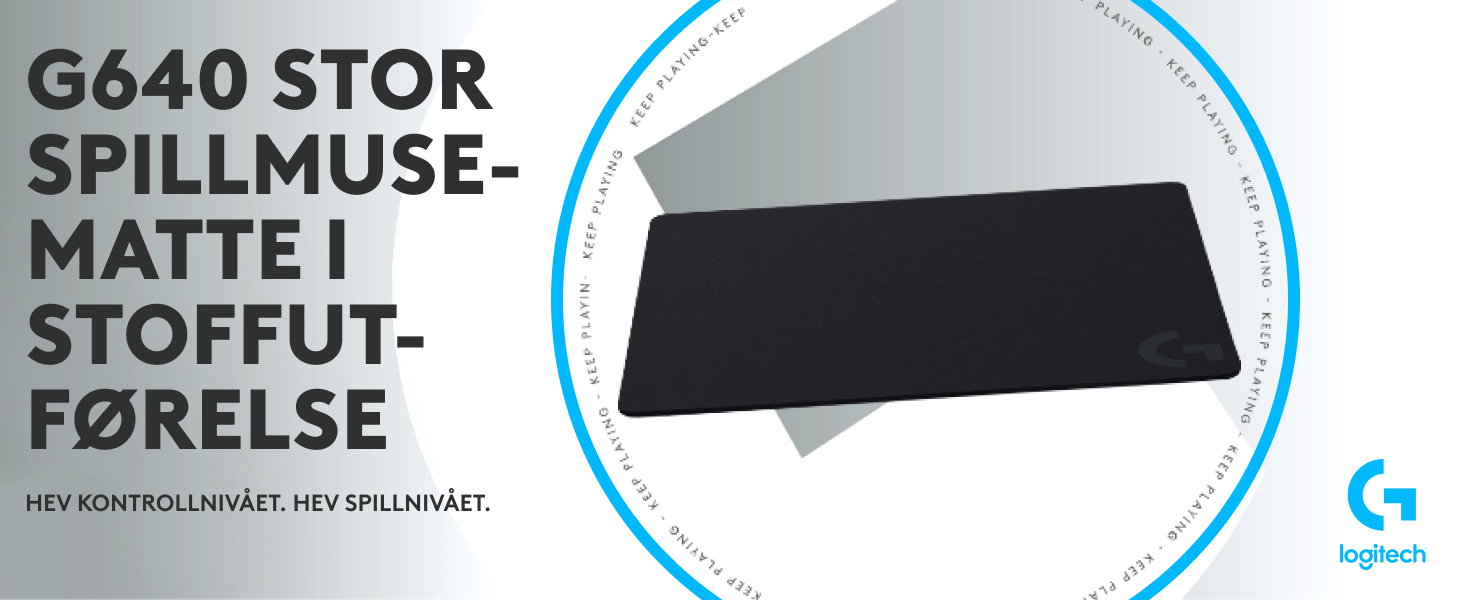 Logitech G G640 - Musematte - svart (943-000799 for bedrift | Atea eShop
