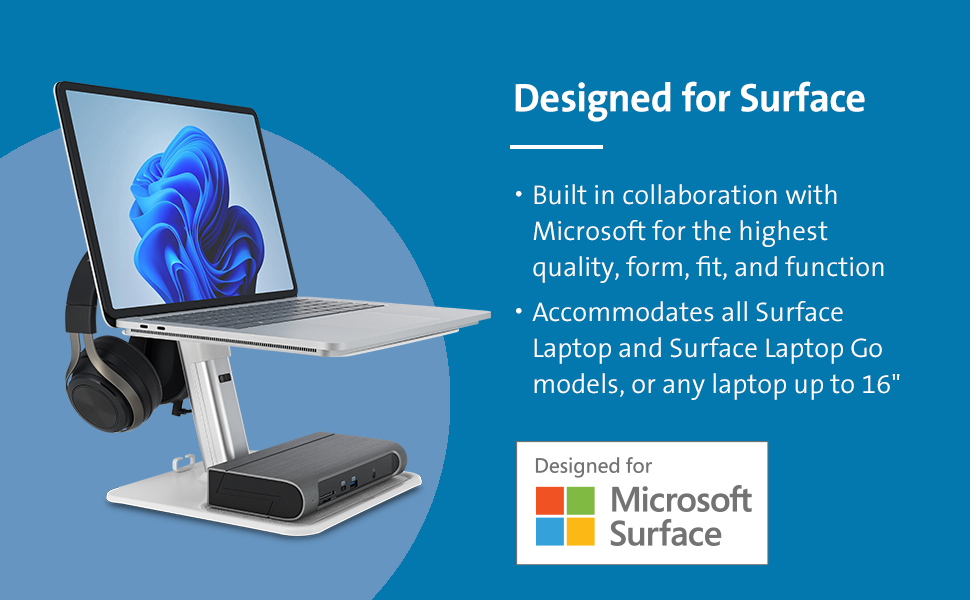 Kensington SmartView - stand - riser - for notebook / docking station ...