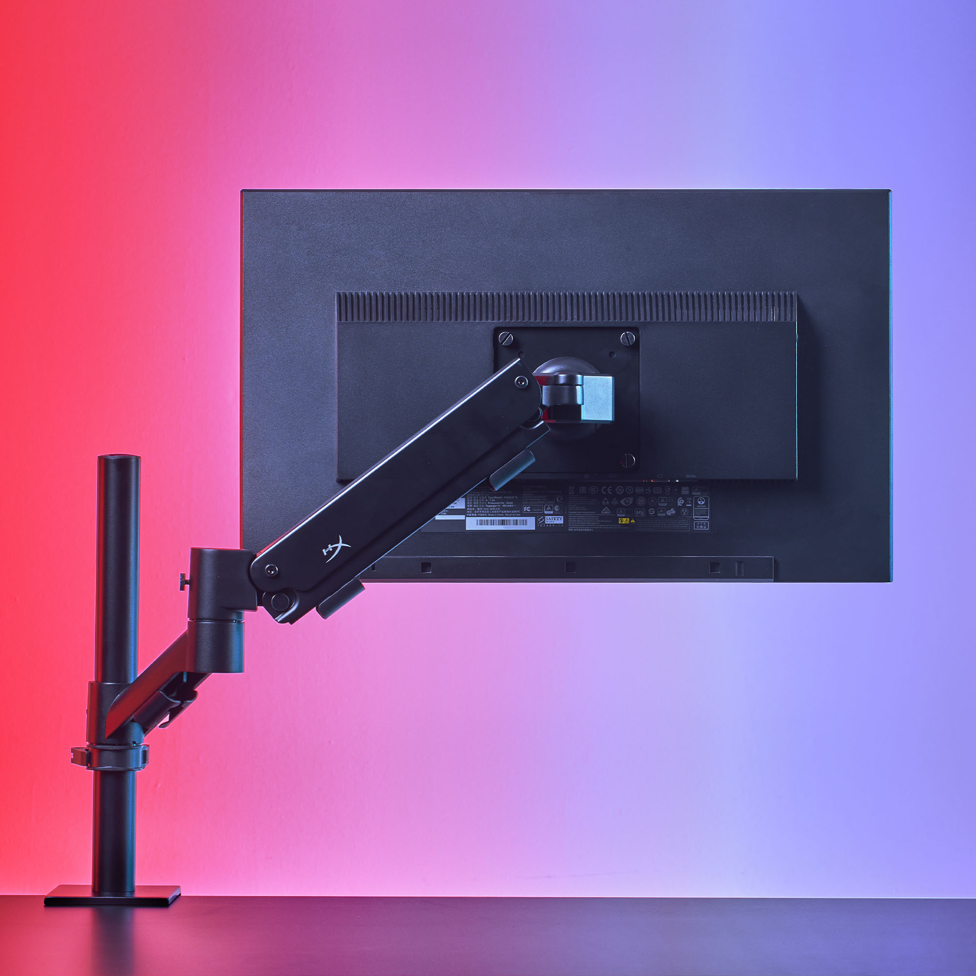 HyperX Armada - Stand - for flat panel - single gaming mount - black ...