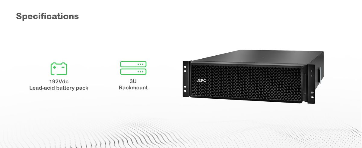 APC Smart-UPS SRT 192V 5kVA and 6kVA RM Battery Pack - battery ...