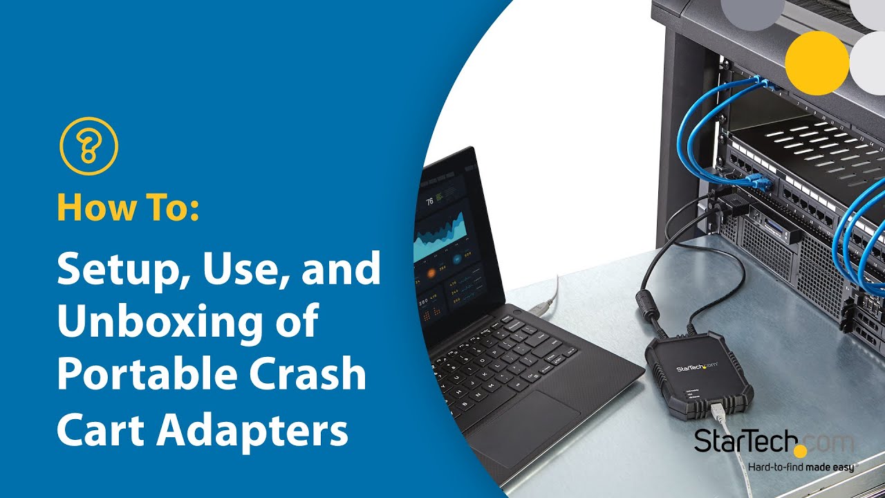 StarTech.com USB Crash Cart Adapter - File Transfer & Video - Portable ...