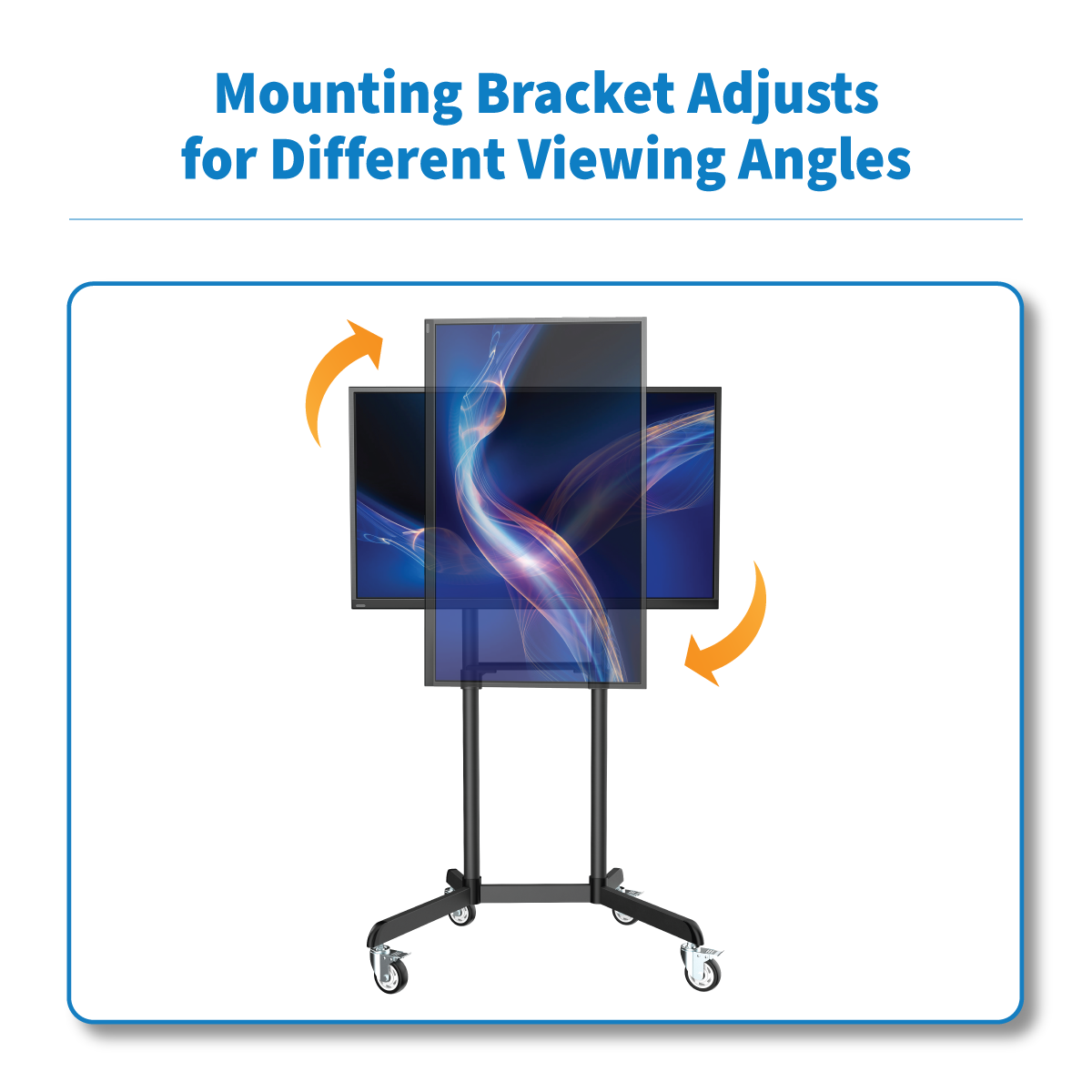 Tripp Lite Rolling TV/Monitor Cart for 37" to 70" Flat-Screen Displays ...