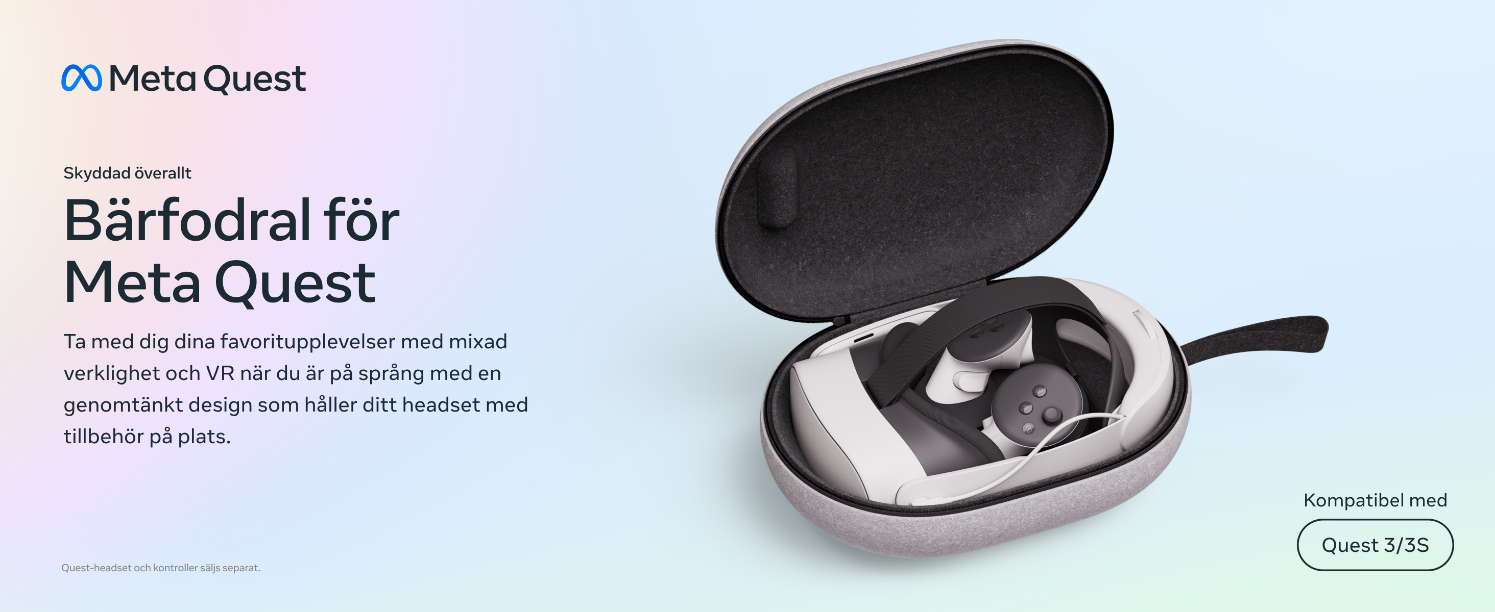 Meta Quest Carrying Case for Quest 3/3S - VR-Headset | Webhallen
