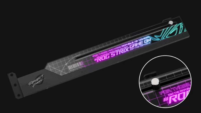 ASUS ROG Strix - Graphics Card Holder - Aura Sync (3-pin Addressable ...