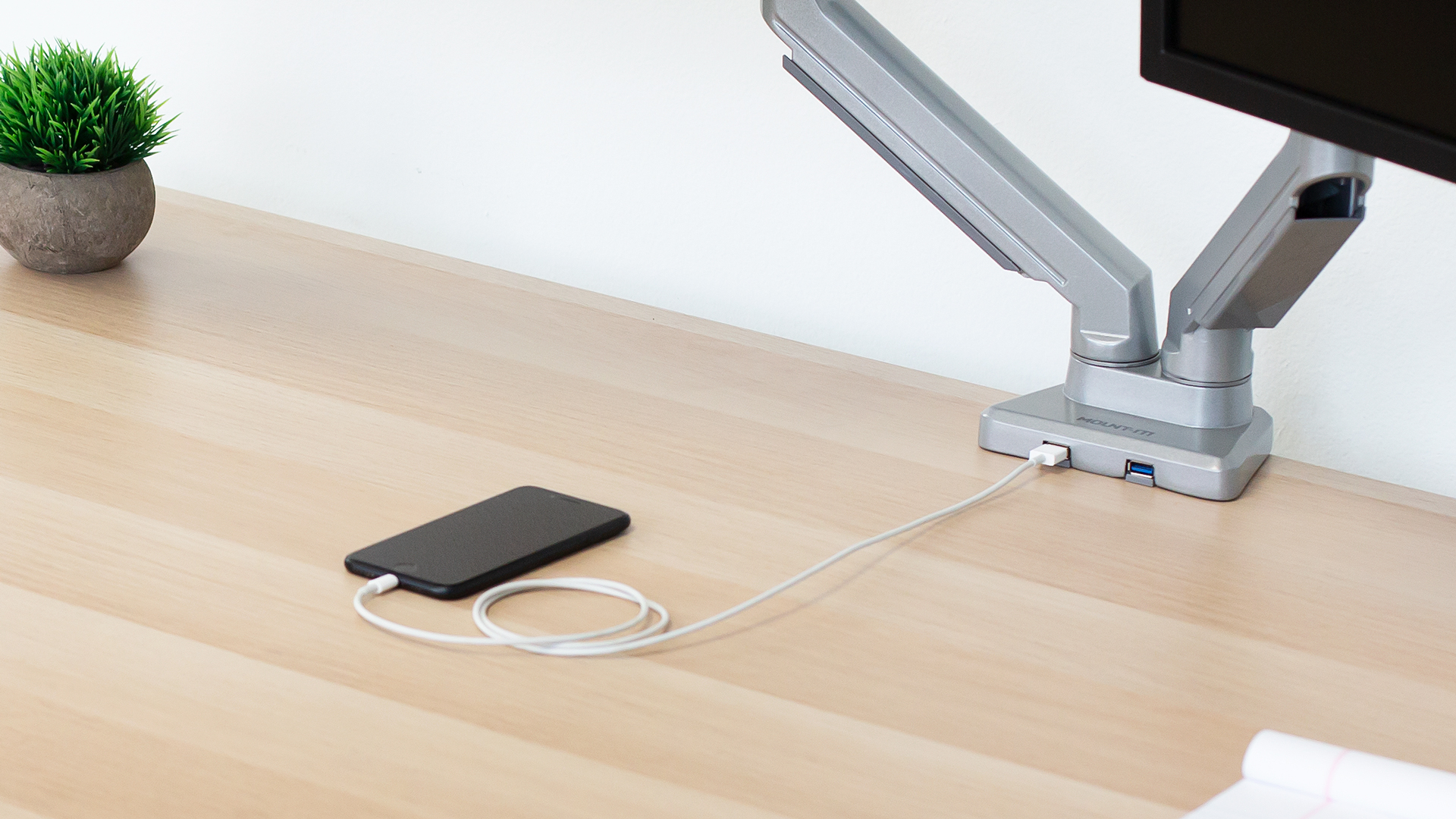 Mount-It! Dual Monitor Desk Mount with USB | BJ's Wholesale Club