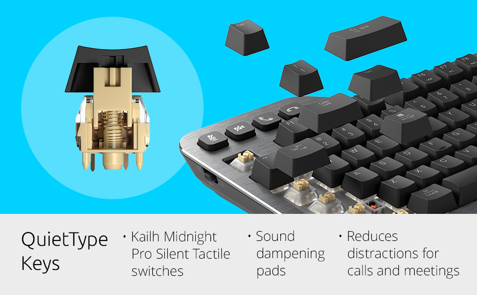 Kensington ACCO MK7500F - Wireless Mechanical Keyboard - Full