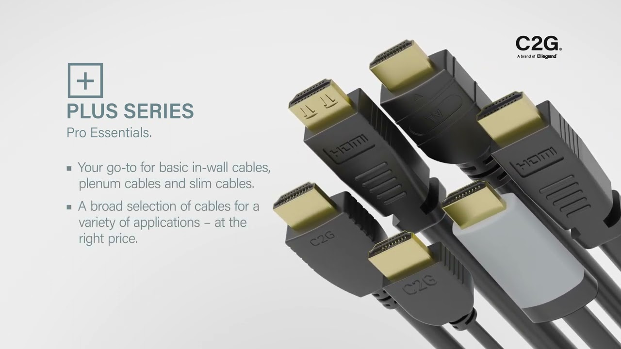 C2G Plus Series 35ft Select Standard Speed HDMI Cable with Ethernet ...