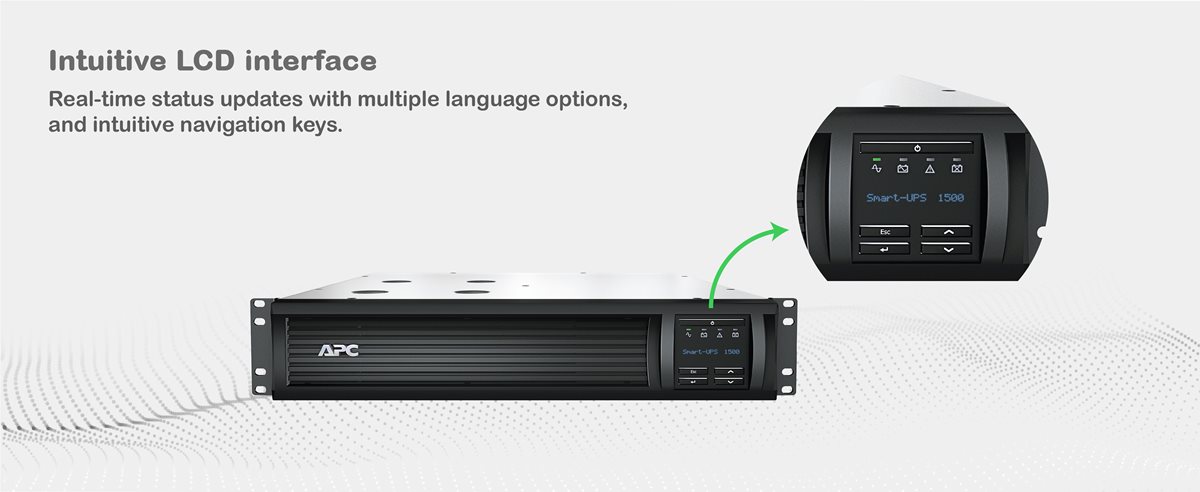 APC Smart-UPS SMT1500RM2UC - UPS - 1 kW - 1440 VA - with APC SmartConnect