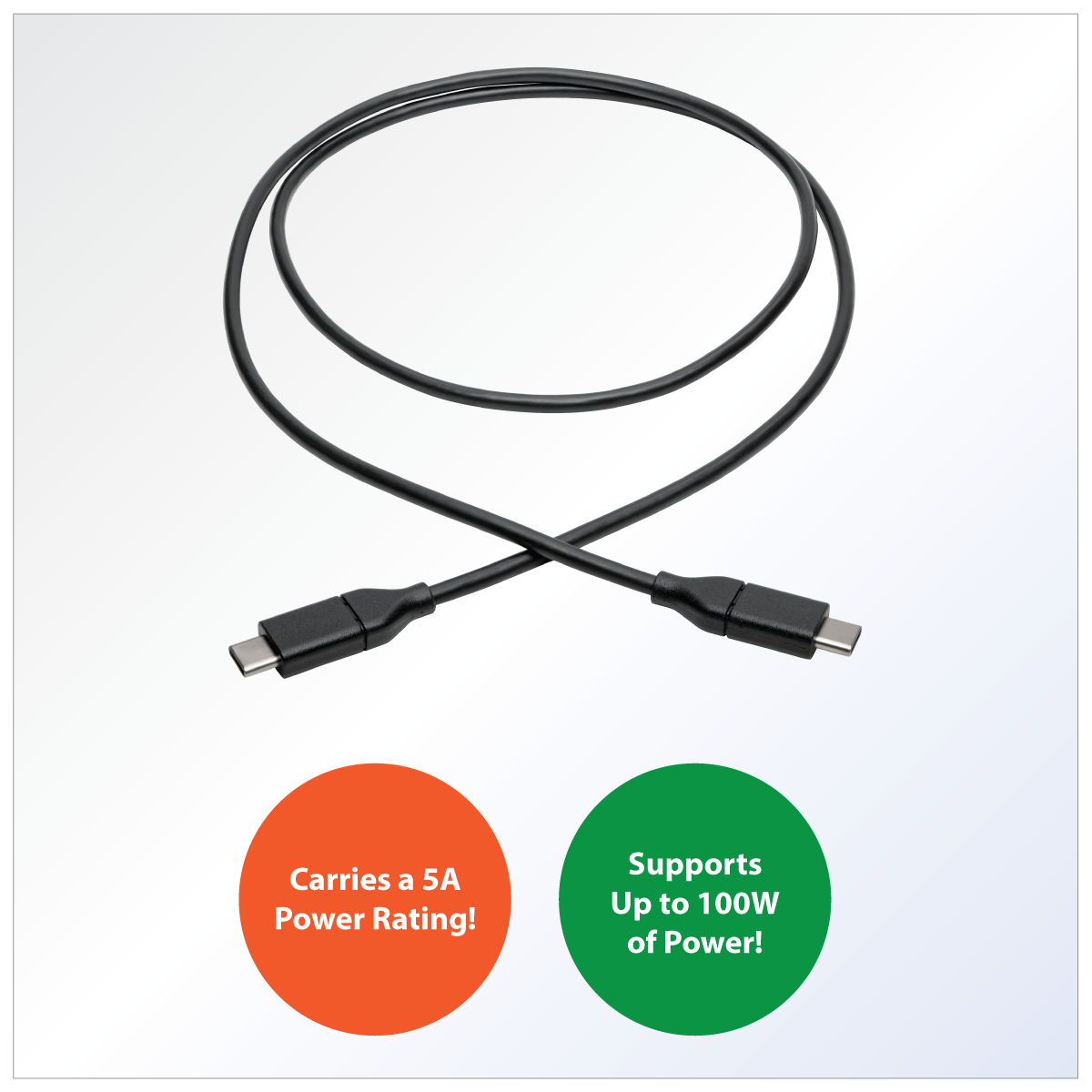 Tripp Lite USB 2.0 Hi-Speed Cable with 5A Rating, USB C to USB C (M/M ...