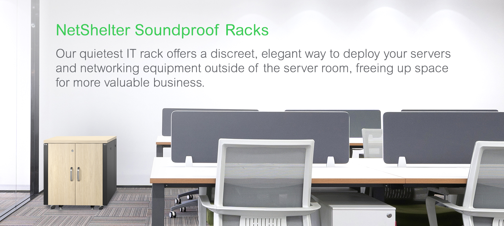 APC NetShelter - rack (vertical) - soundproof - 12U