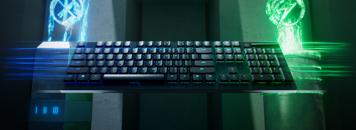 Razer DeathStalker V2 Pro - Keyboard - backlit - wireless - 2.4 GHz ...