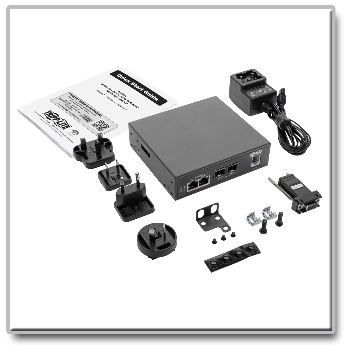 Tripp Lite 8-Port Console Server Built-In Modem Dual GbE NIC Flash Dual ...