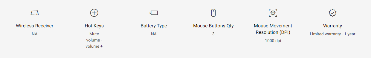 Dell - KM300C - keyboard and mouse set - QWERTY - US - Black