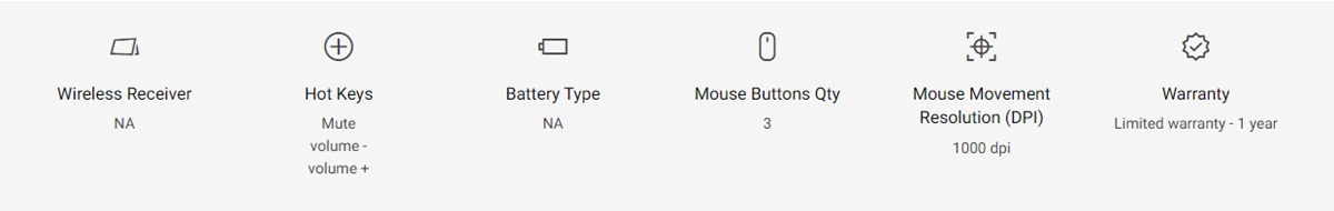 Dell - KM300C - keyboard and mouse set - QWERTY - US - Black