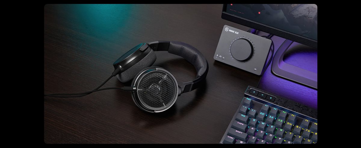 CORSAIR corsair virtuoso pro wired open back streaming/gaming headset - carbon