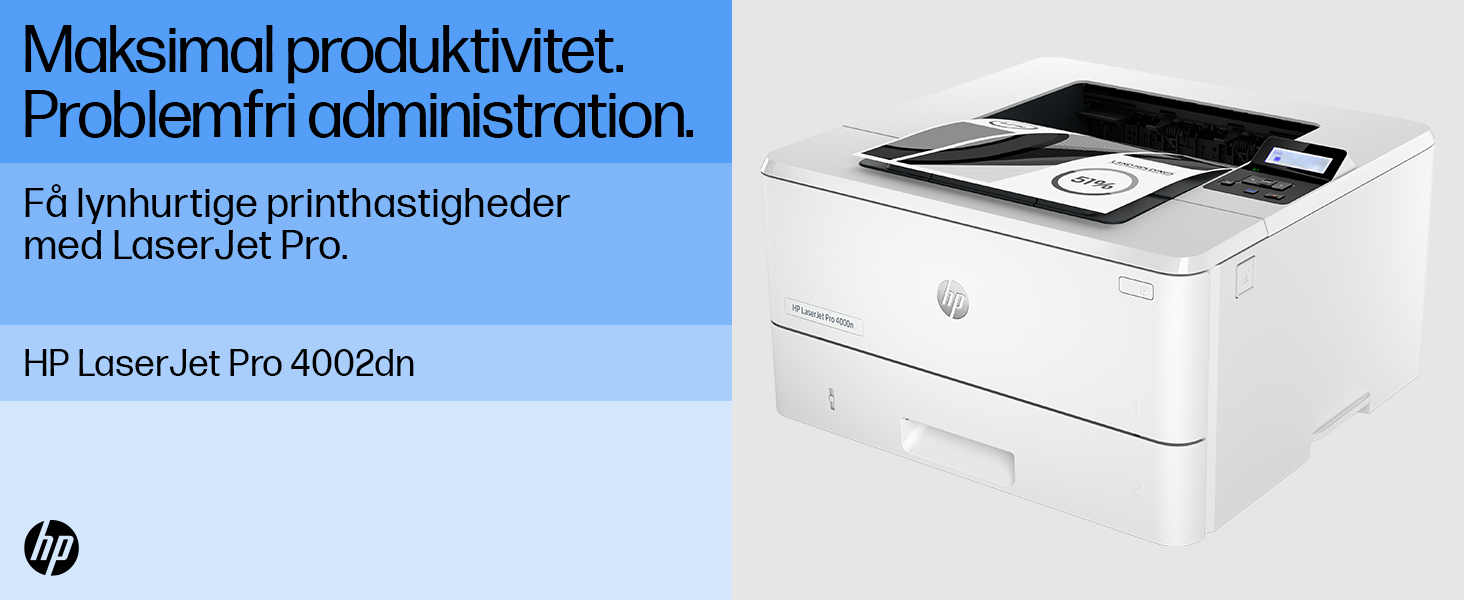 HP LaserJet Pro 4002dn - printer - S/H - laser (2Z605F#B19) | Atea ...