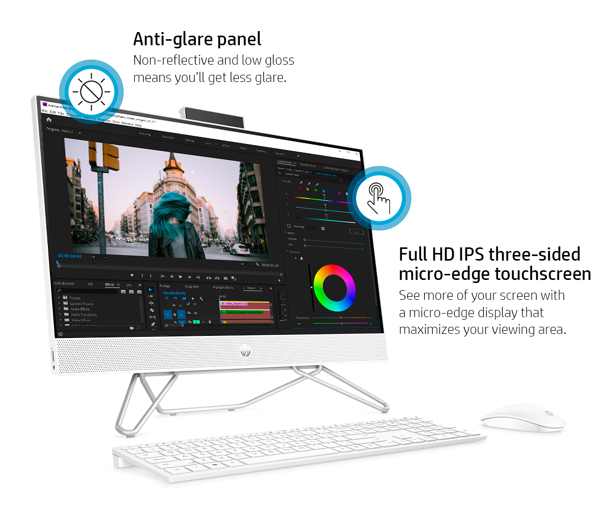 Full HD IPS three-sided micro-edge touchscreen: See more of your screen ...