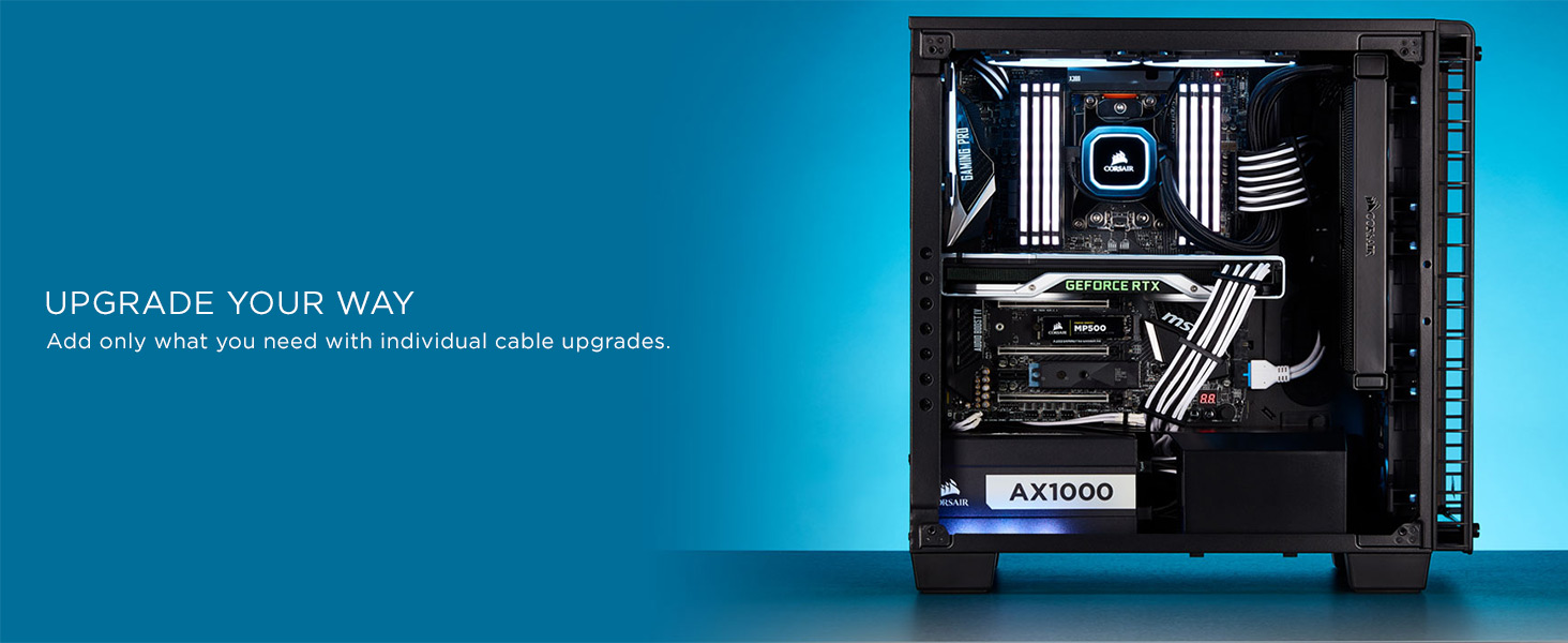 CORSAIR Premium individually sleeved (Type 4, Generation 4) - power ...