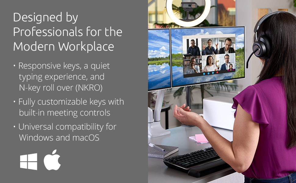 Kensington ACCO MK7500F - Wireless Mechanical Keyboard - Full