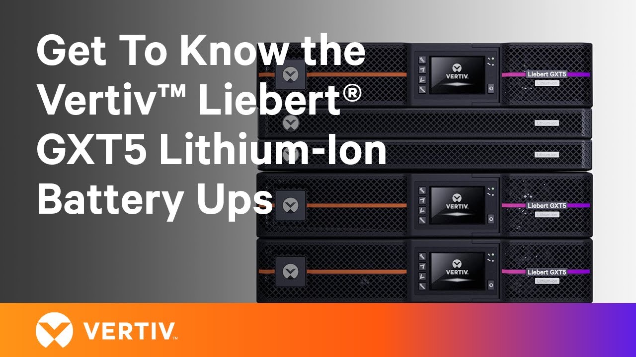 Vertiv Lithium-Ion UPS - Liebert GXT5 GXT5LI-10KMVRT4UXLN 10000 Watt - 10000 VA