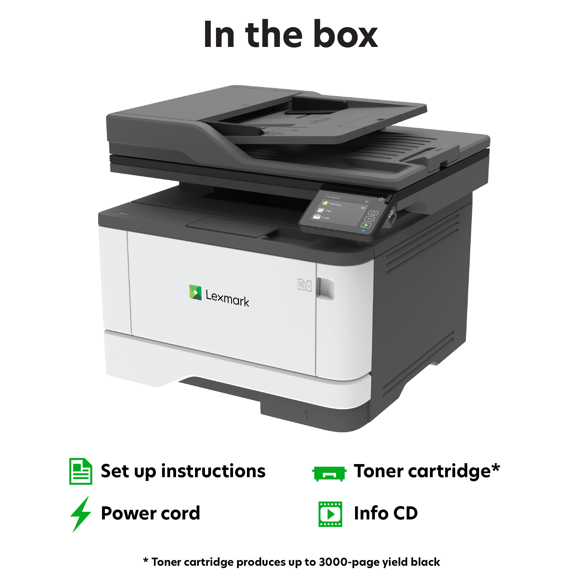 Lexmark MX431adw - multifunction printer - B/W - with 1 year Advanced ...