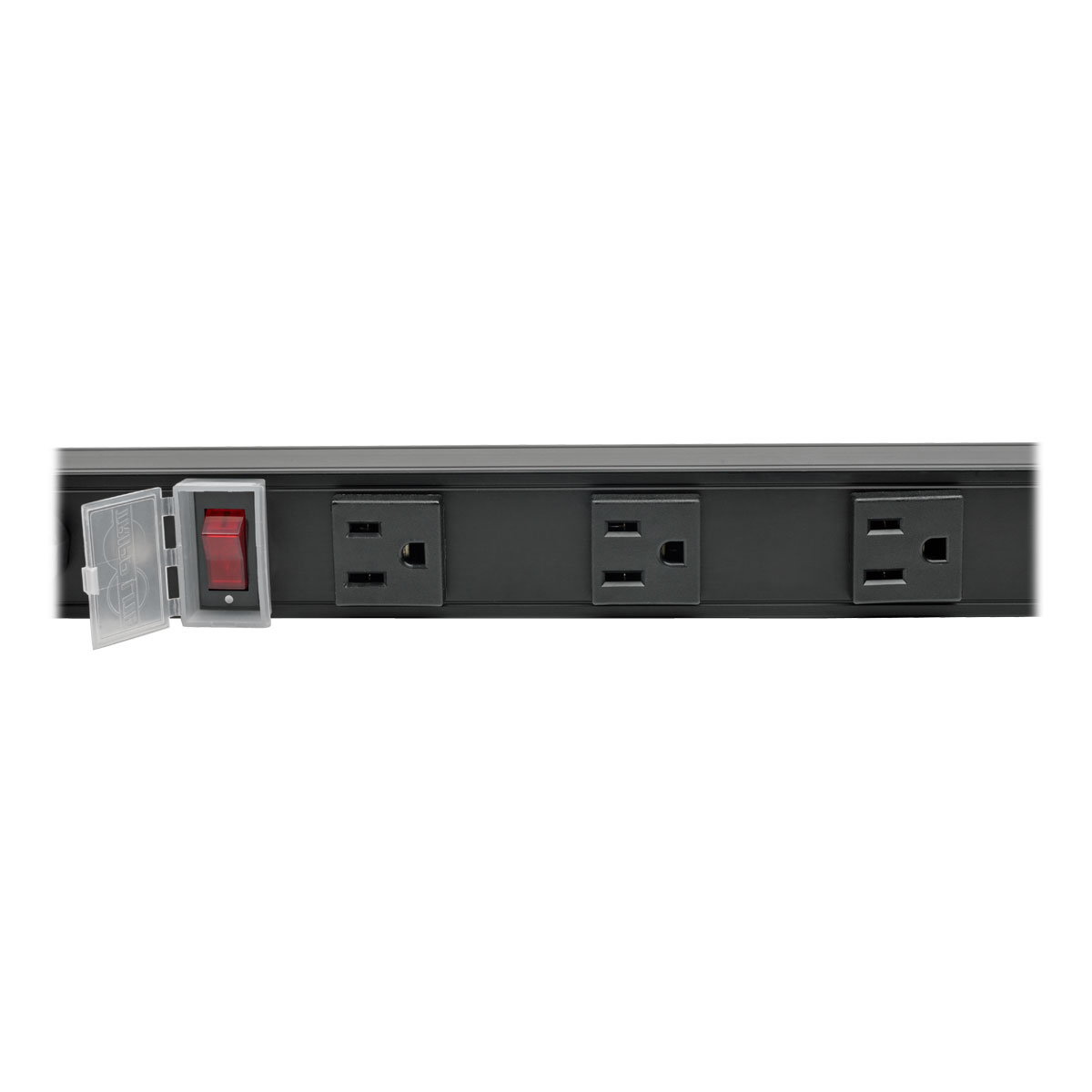Tripp Lite 8 Outlet Power Strip 5-15R 15' Cord Vertical 5-15P 24" Black ...