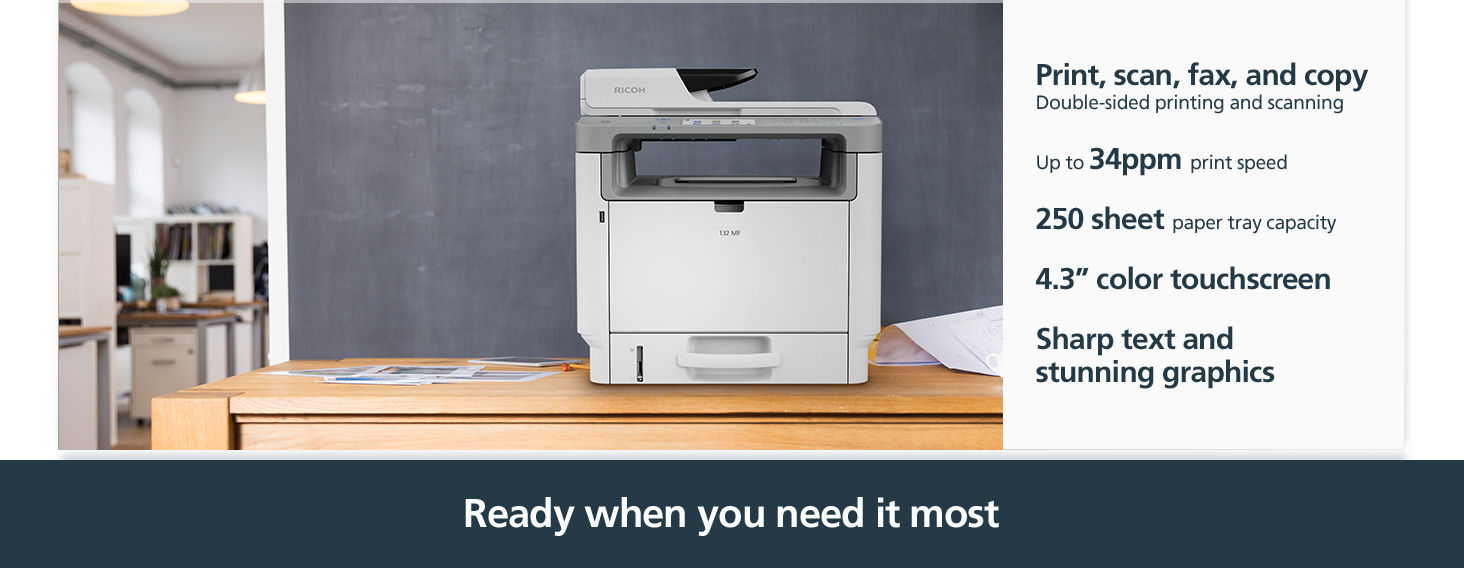 Ricoh 132 MF - multifunction printer - B/W