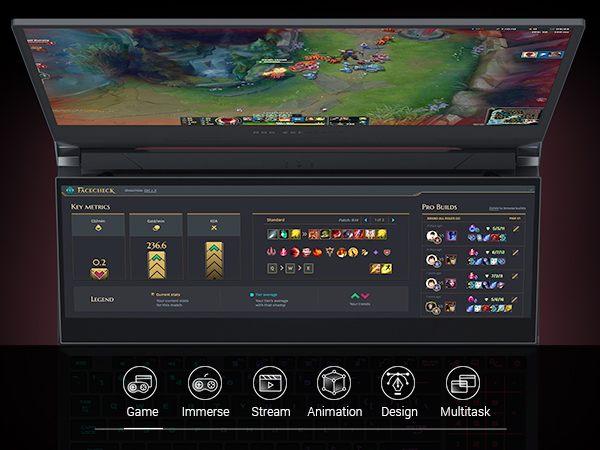 ASUS ROG Zephyrus Duo 15 SE GX551QR-XB98Q - 15.6" - Ryzen 9 5980HX - 32 ...