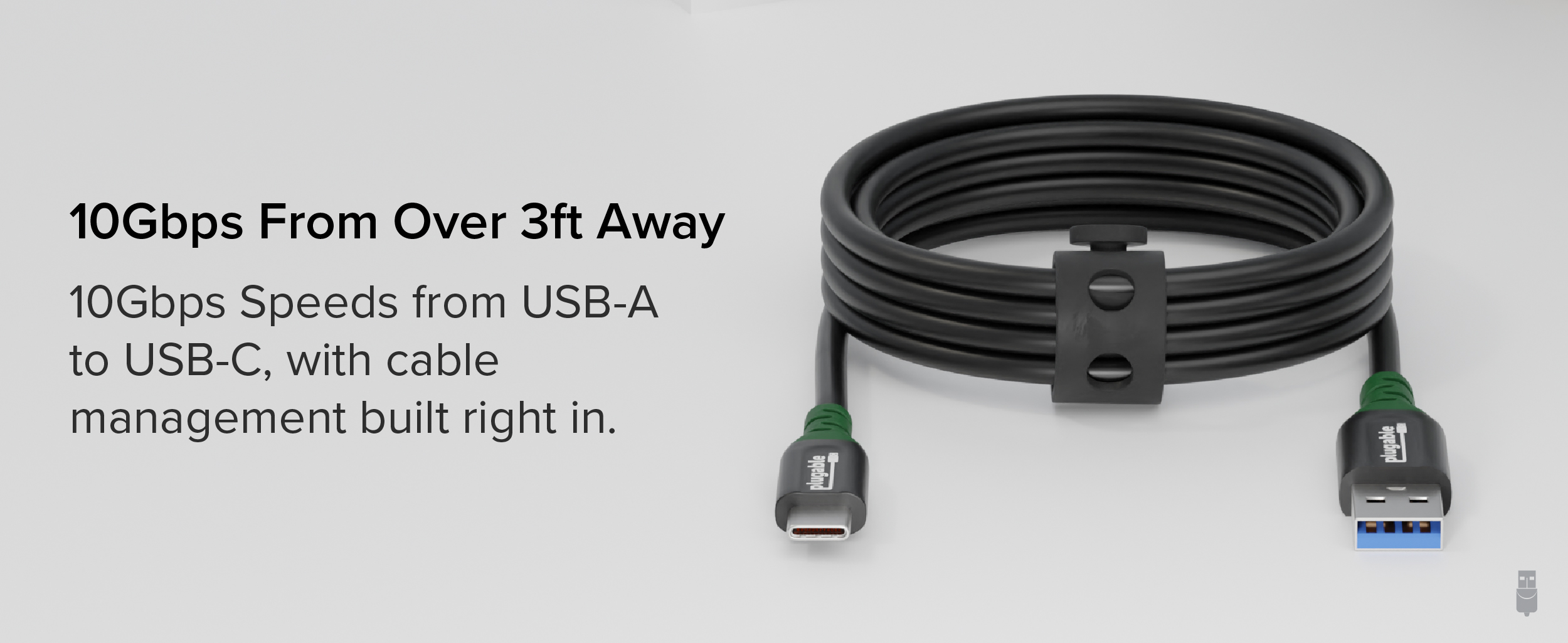 Plugable USB C to USB A Cable, USB 3.2 Gen 2 USB Cables, 3A (15W ...