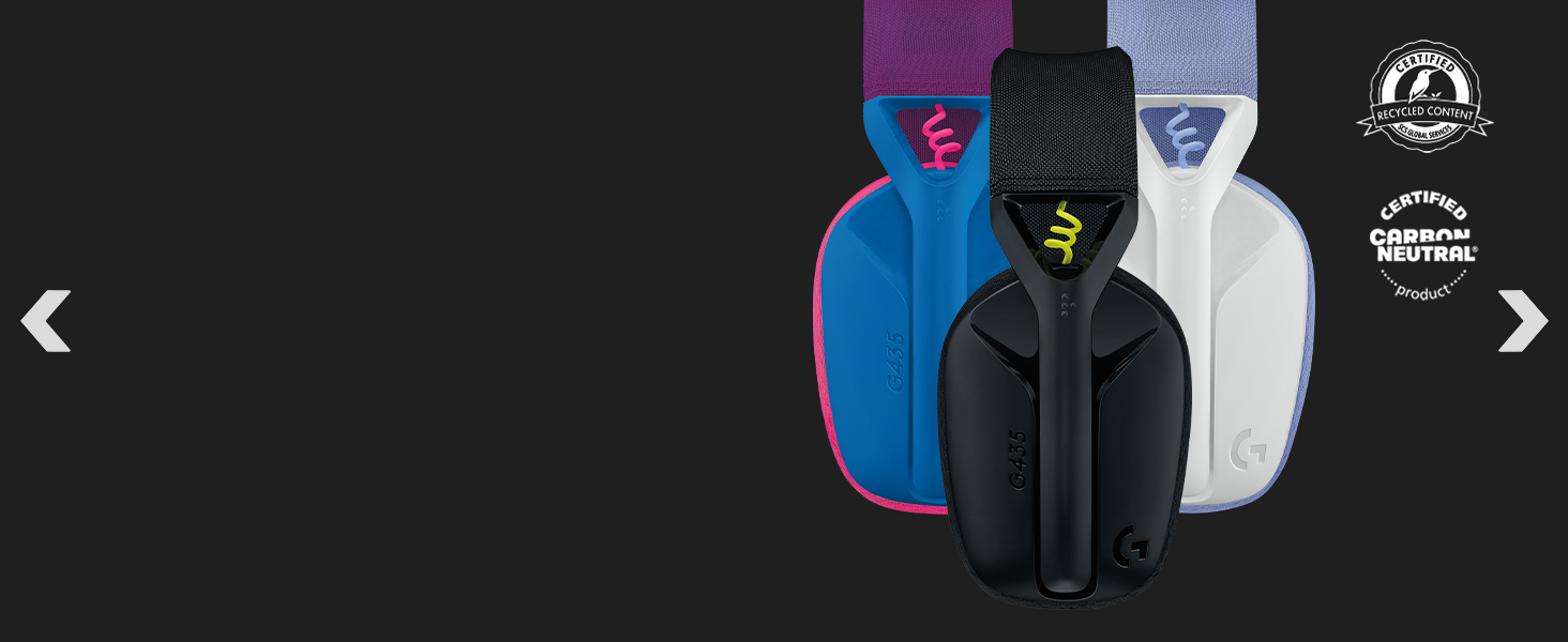 Logitech G435 Wireless Ultralight - Black - Datortillbehör | Webhallen
