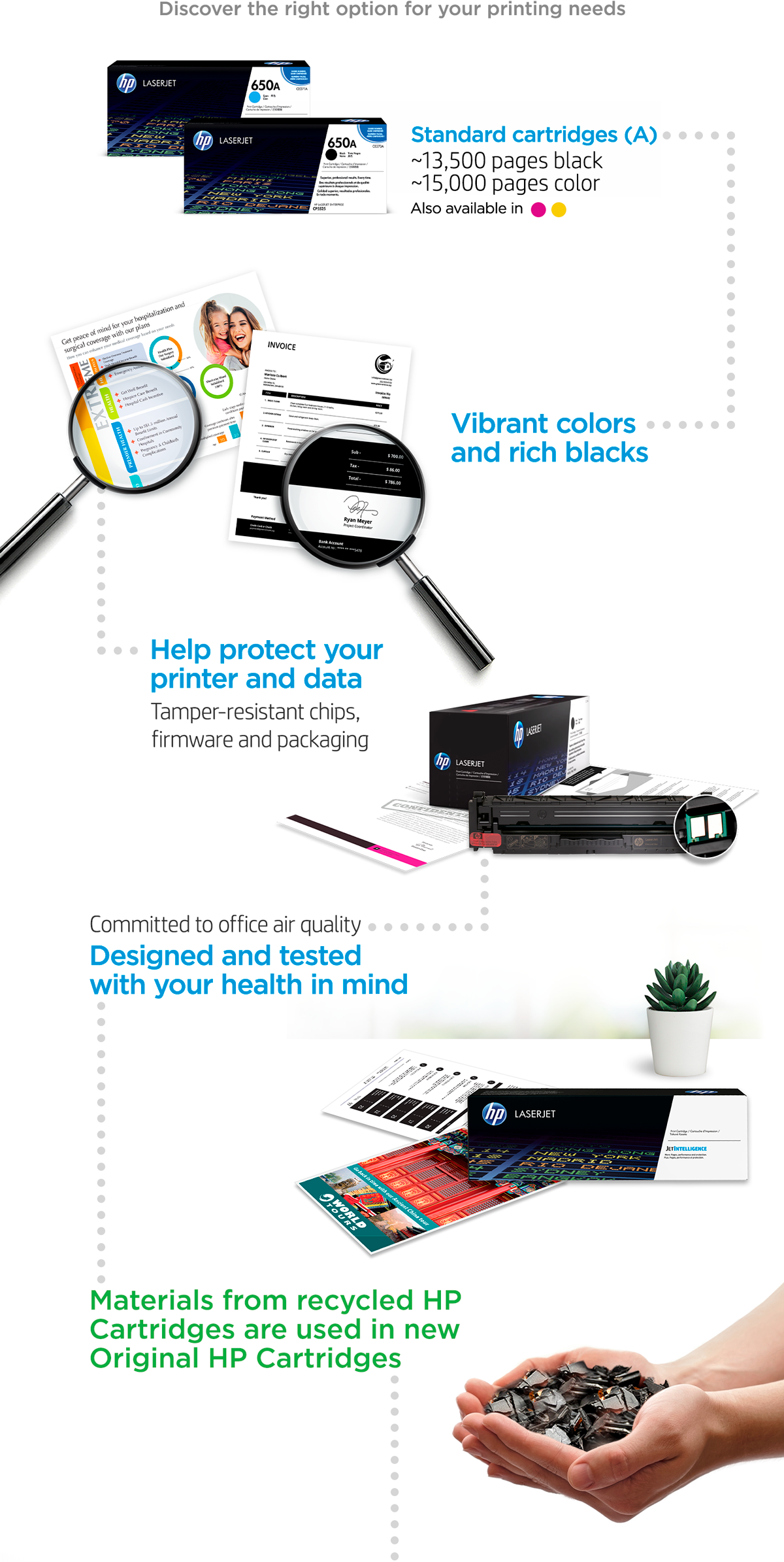 HP 650A - black - original - LaserJet - toner cartridge (CE270A)