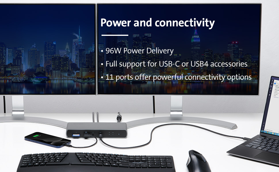 Kensington SD5780T Thunderbolt™ 4 Dual 4K Docking Station with 96W PD ...