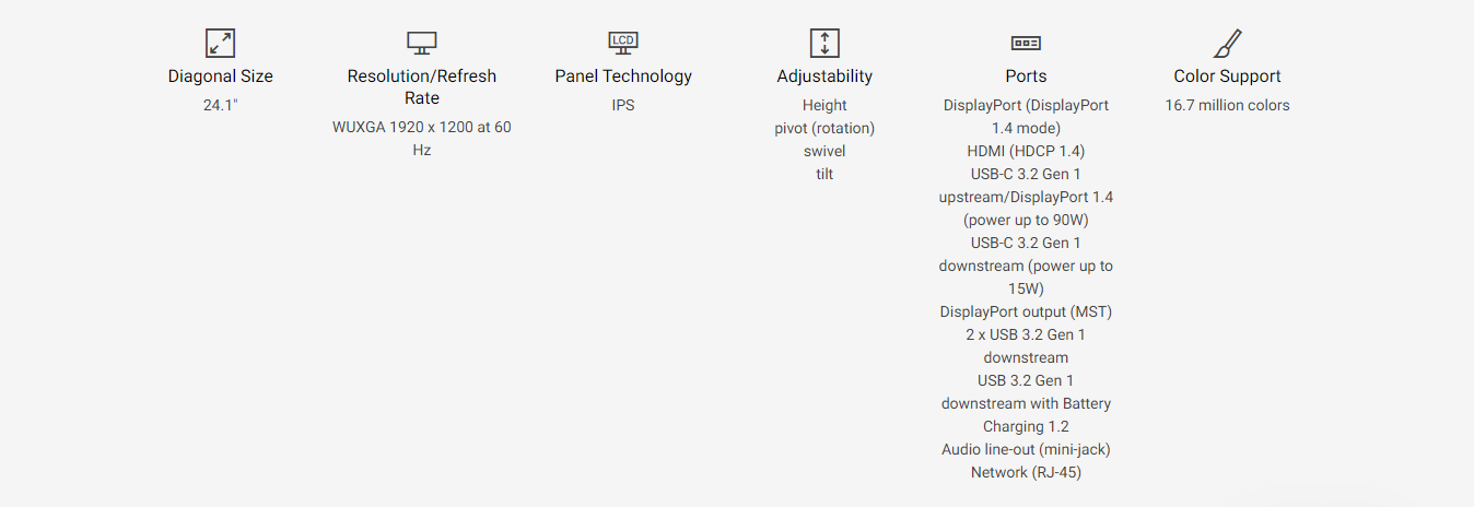 Dell UltraSharp U2421E - LED monitor - 24.1"