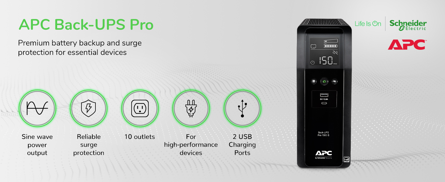 APC Back-UPS Pro BR - UPS - 900 Watt - 1500 VA