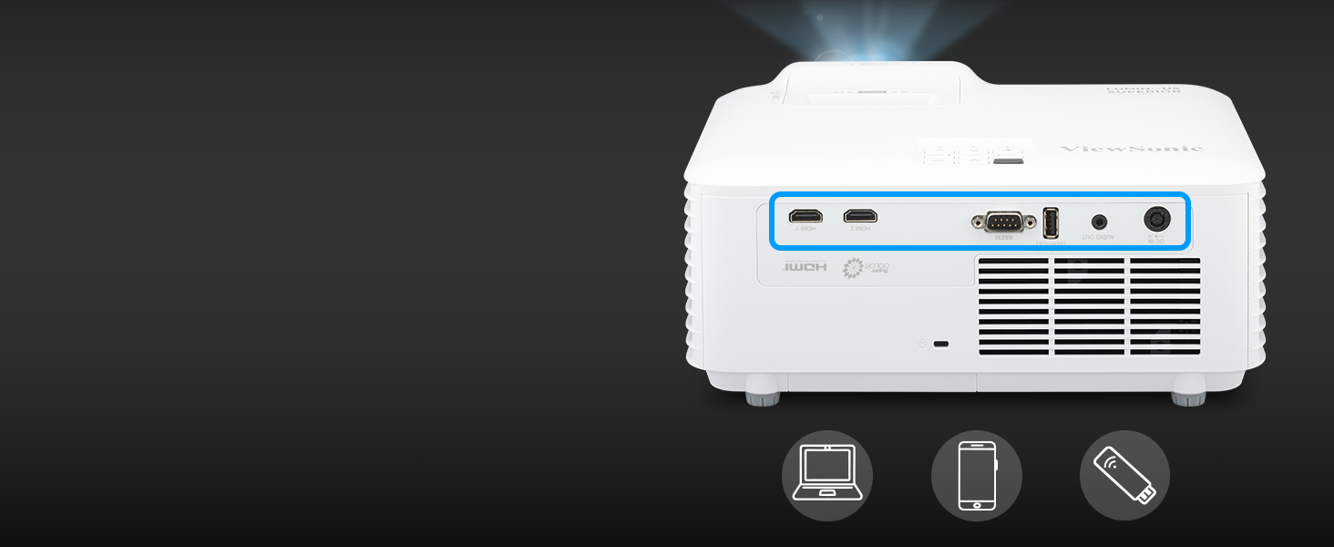 ViewSonic LS740HD - DLP projector - zoom lens