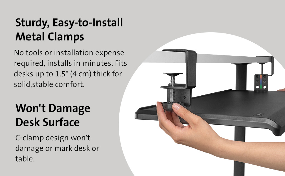 Kensington SmartFit Clamp-On Keyboard Drawer