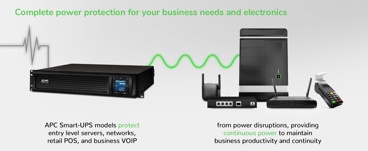 APC Smart-UPS C SMC1500-2UC - UPS - 900 Watt - 1440 VA - with APC SmartConnect