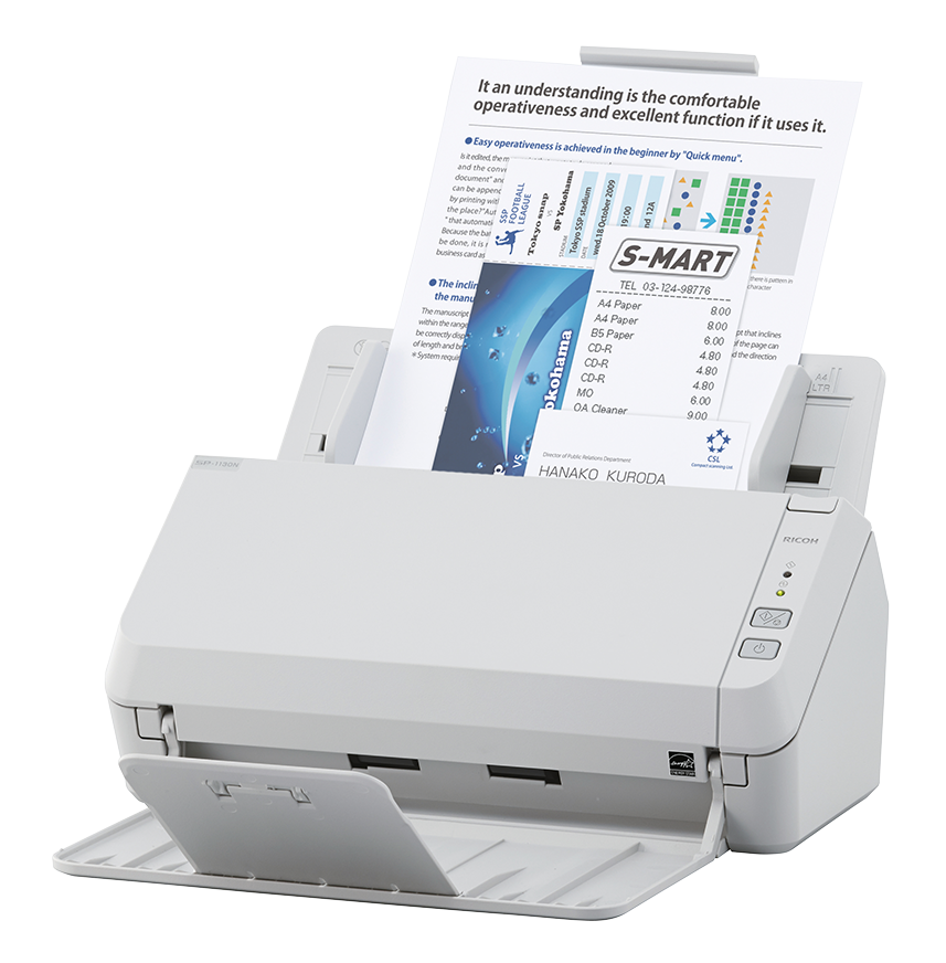 Ricoh SP-1130N - document scanner - desktop - Gigabit LAN, USB 3.2 Gen 1x1