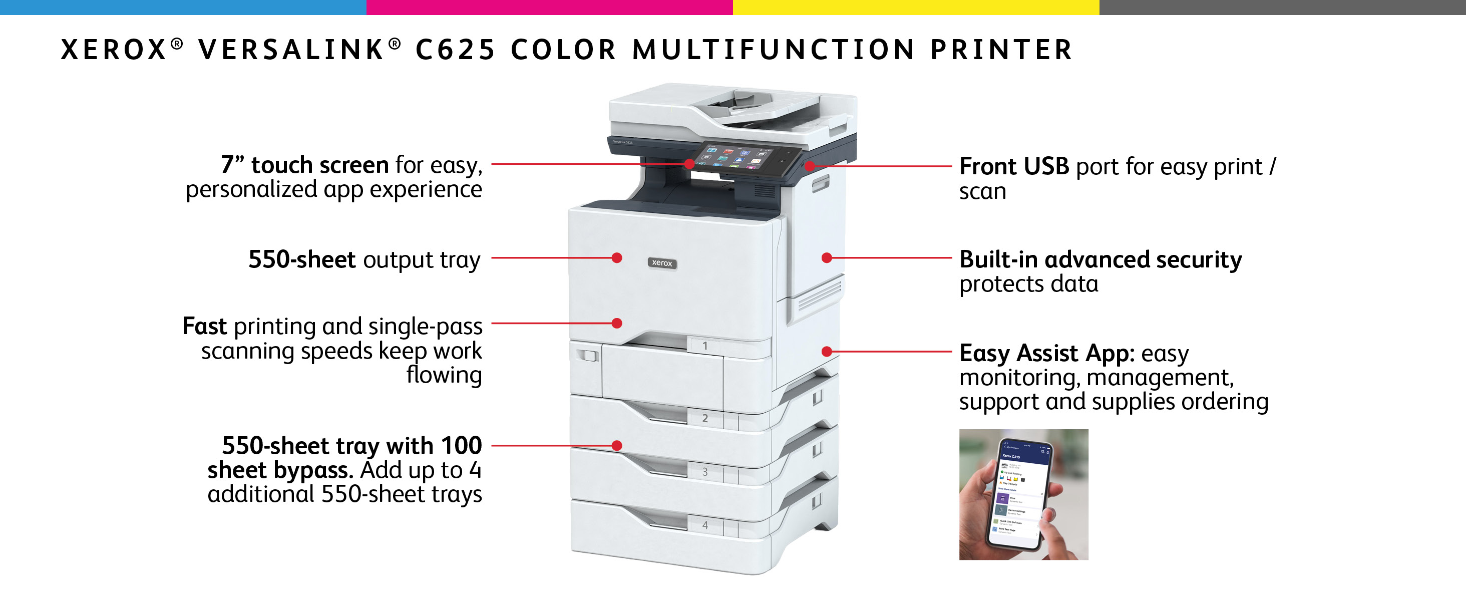 Xerox VersaLink C625/DN - multifunction printer - color
