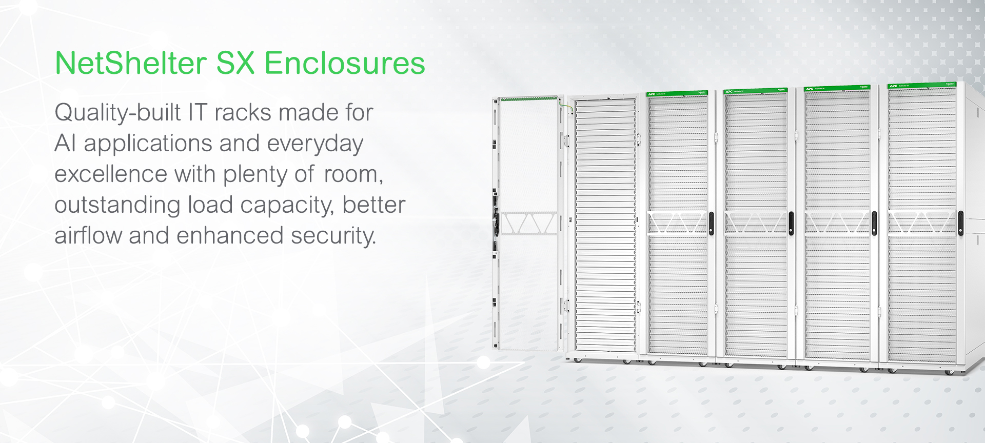 APC NetShelter SX Gen 2 - Rack cabinet - 2258H x 600W x 1200D mm, with ...