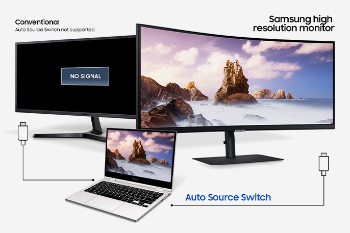 Samsung S34A654UXN - S65UA Series - LED monitor - curved - 34"