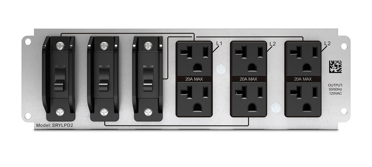 APC power backplate - with 6x NEMA 5-20R