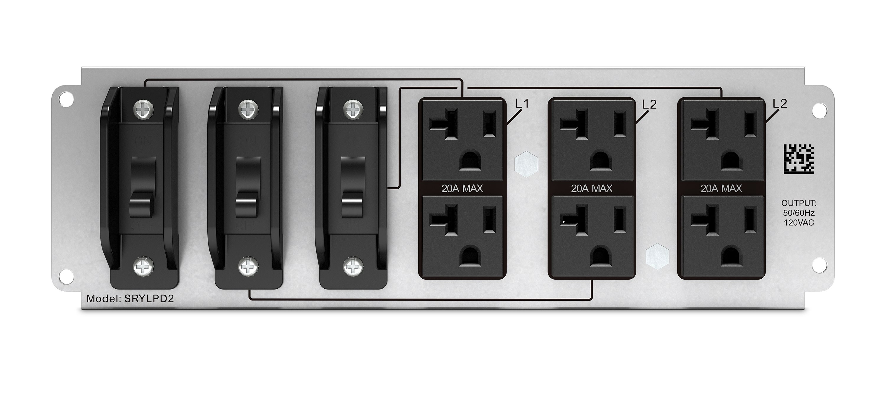 APC power backplate - with 6x NEMA 5-20R