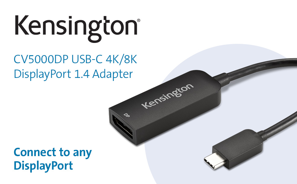Kensington CV5000DP - video adapter - 24 pin USB-C to DisplayPort