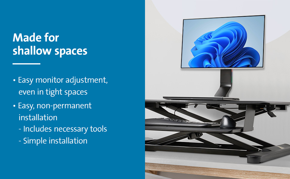 Kensington SmartFit Space-Saving Single Monitor Arm - mounting kit ...