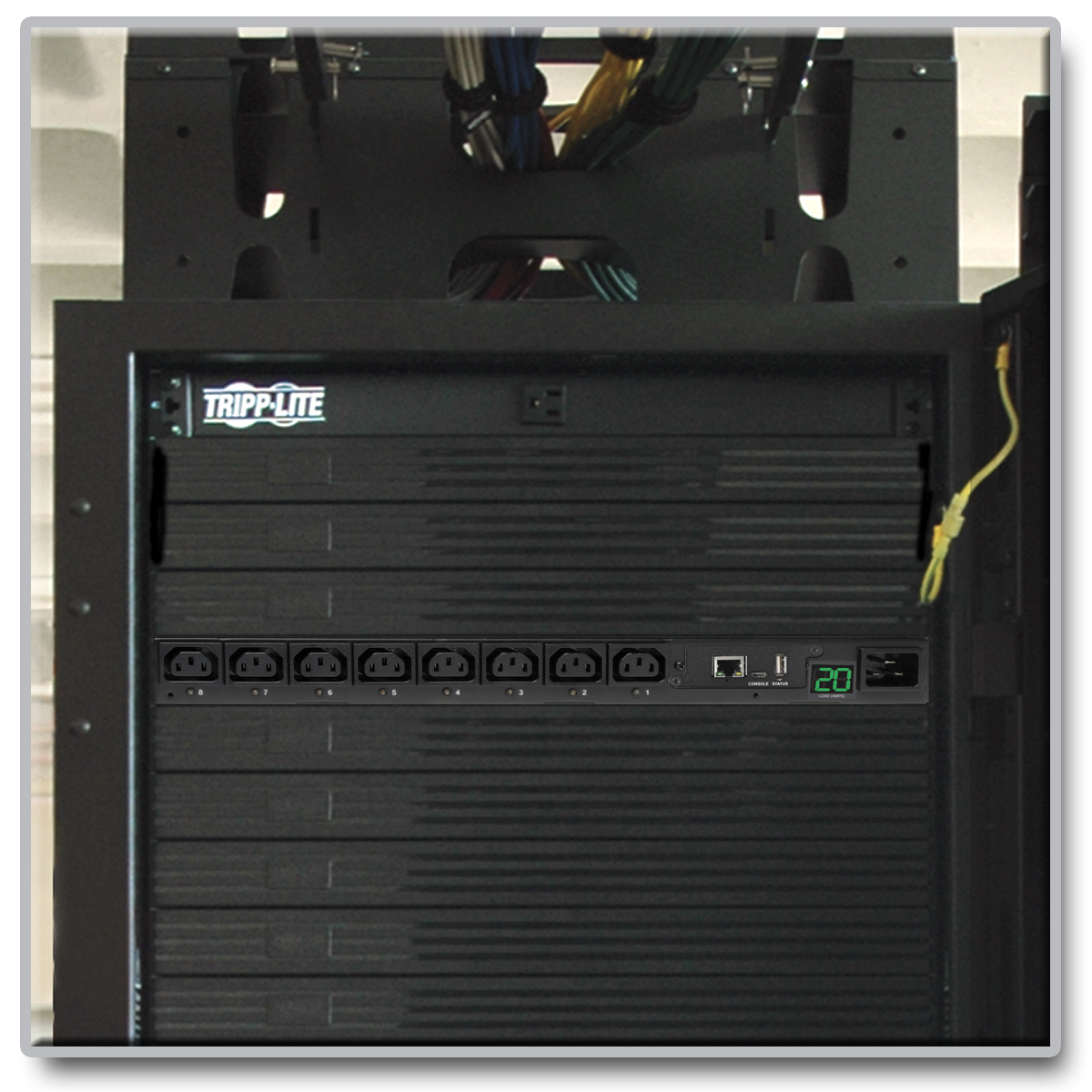 Tripp Lite PDU Switched 200V - 240V 3.2/3.8kW 20A C13 8 Outlet C20 L6 ...