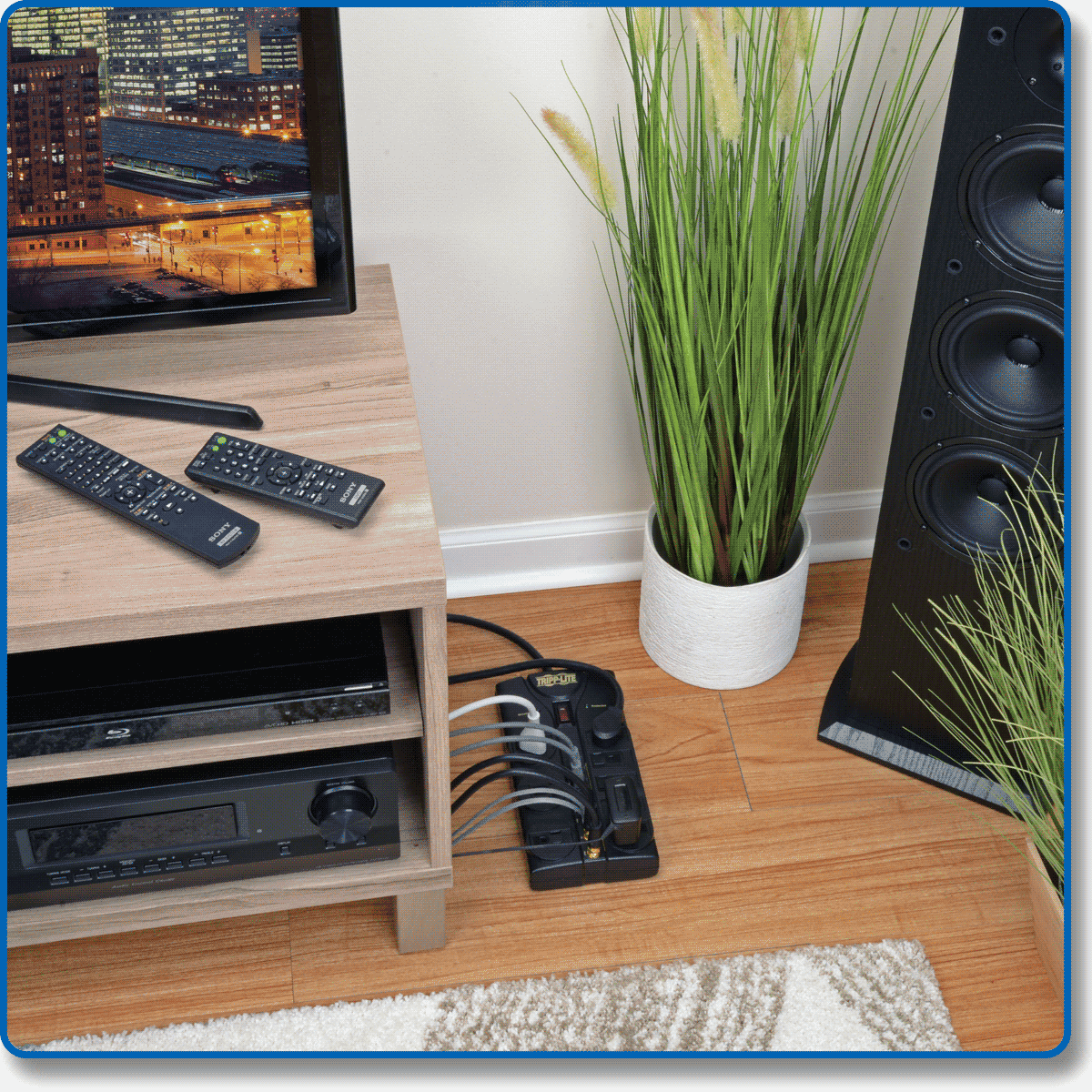 Tripp Lite Surge Protector Power Strip 120V 8 Outlet RJ11 RJ45 Coax 10 ...